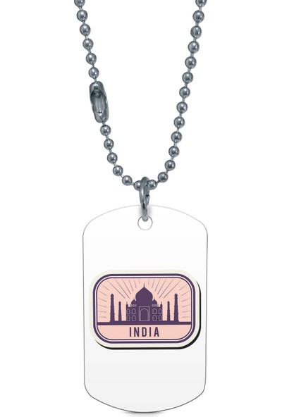 Rowalsi India Gümüş Renk Künye / Kolye DFT2208 Rowalsi India Gümüş Renk Künye / Kolye DFT2208