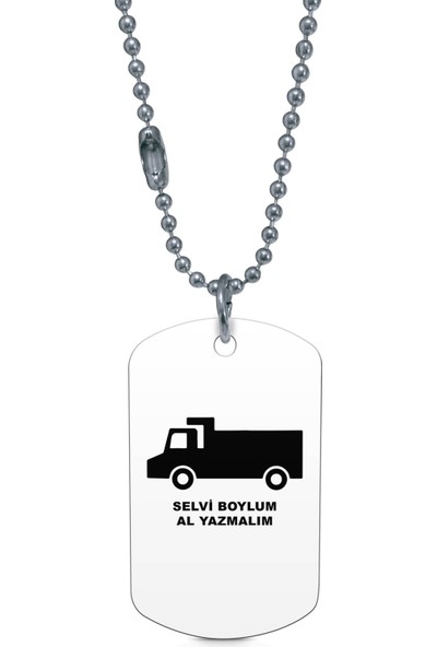 Rowalsi Selvi Boylum Al Yazmalım Gümüş Renk Künye / Kolye DFT198 Rowalsi Selvi Boylum Al Yazmalım Gümüş Renk Künye / Kolye DFT198