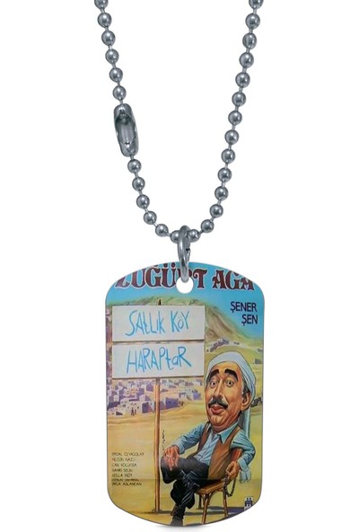 Rowalsi Züğürt Ağa Gümüş Renk Künye / Kolye DFT2708