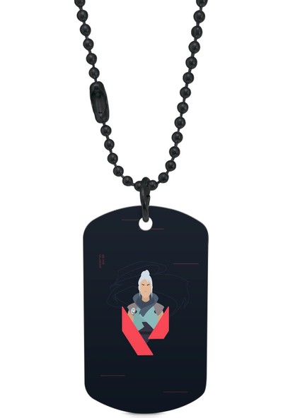 Rowalsi Valorant Jett Siyah Renk Künye / Kolye DFT3199 Rowalsi Valorant Jett Siyah Renk Künye / Kolye DFT3199