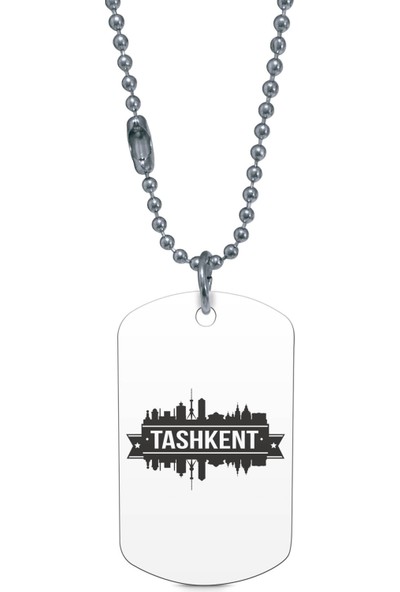 Rowalsi Tashkent Gümüş Renk Künye / Kolye DFT2189