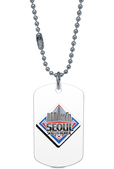 Rowalsi Seoul South Korea Gümüş Renk Künye / Kolye DFT2168