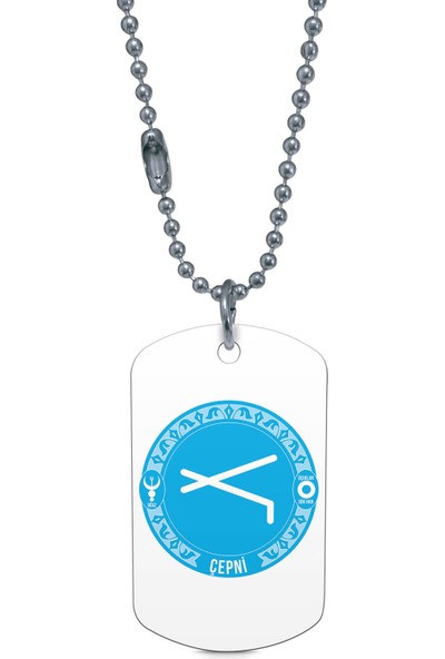 Rowalsi Çepni Gümüş Renk Künye / Kolye DFT1444