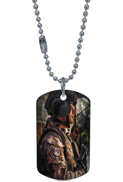 Rowalsi Polis Özel Harekat Gümüş Renk Künye / Kolye DFT3793 Rowalsi Polis Özel Harekat Gümüş Renk Künye / Kolye DFT3793