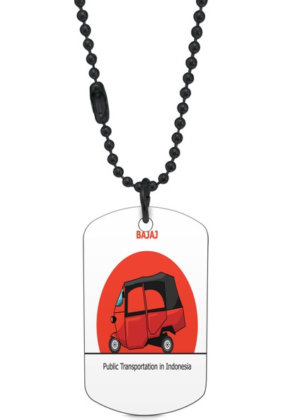 Rowalsi Bajaj Siyah Renk Künye / Kolye DFT4070