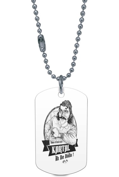 Rowalsi Kartal Kardeş Payı Gümüş Renk Künye / Kolye DFT2753