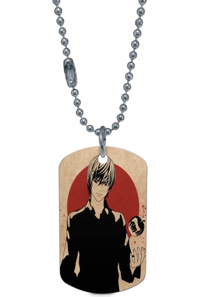 Rowalsi Death Note Gümüş Renk Künye / Kolye DFT3170 Rowalsi Death Note Gümüş Renk Künye / Kolye DFT3170