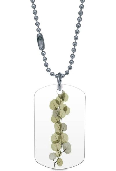 Rowalsi Doğa Gümüş Renk Künye / Kolye DFT3046