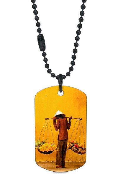 Rowalsi Africa Day Siyah Renk Künye / Kolye DFT3835