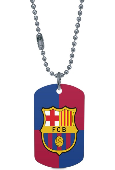 Rowalsi Barcelona Gümüş Renk Künye / Kolye DFT4398