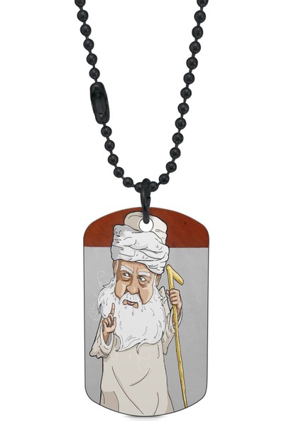 Rowalsi Leyla ile Mecnun Dede Siyah Renk Künye / Kolye DFT2917 Rowalsi Leyla ile Mecnun Dede Siyah Renk Künye / Kolye DFT2917