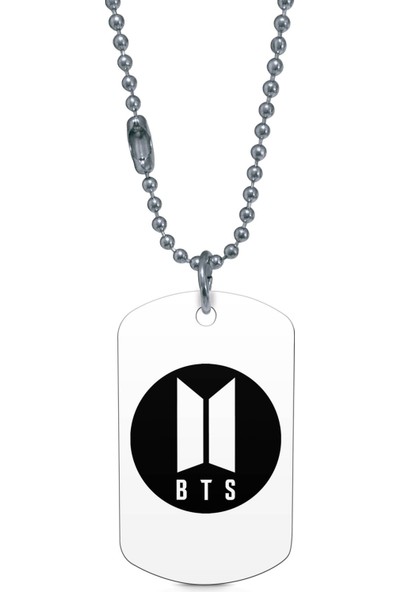 Rowalsi Bts Gümüş Renk Künye / Kolye DFT382