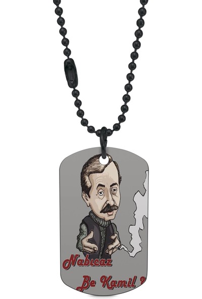 Rowalsi Nabıcaz Be Kamil Siyah Renk Künye / Kolye DFT5075