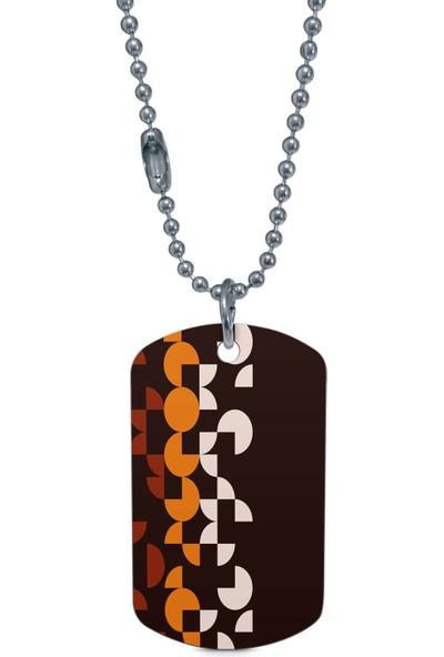 Rowalsi Mozaik Gümüş Renk Künye / Kolye DFT5249 Rowalsi Mozaik Gümüş Renk Künye / Kolye DFT5249