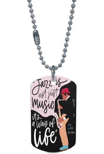 Rowalsi Jazz Gümüş Renk Künye / Kolye DFT5182 Rowalsi Jazz Gümüş Renk Künye / Kolye DFT5182