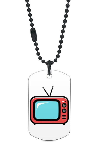 Rowalsi Televizyon Siyah Renk Künye / Kolye DFT1061