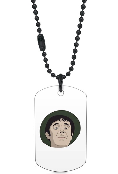 Rowalsi Halit Akçatepe Siyah Renk Künye / Kolye DFT187