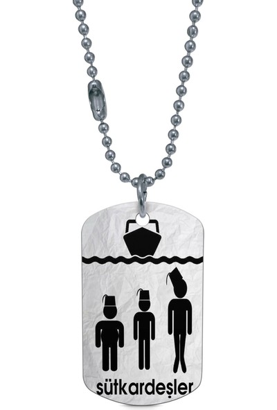Rowalsi Süt Kardeşler Gümüş Renk Künye / Kolye DFT4898 Rowalsi Süt Kardeşler Gümüş Renk Künye / Kolye DFT4898