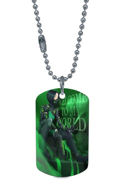 Rowalsi Viper Valorant Gümüş Renk Künye / Kolye DFT3316 Rowalsi Viper Valorant Gümüş Renk Künye / Kolye DFT3316