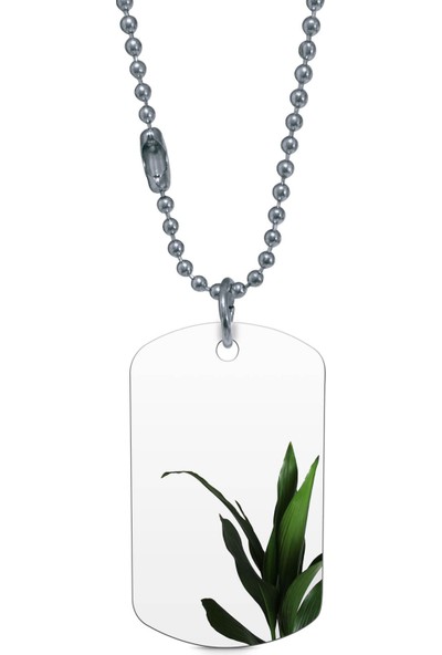 Rowalsi Yaprak Gümüş Renk Künye / Kolye DFT3026 Rowalsi Yaprak Gümüş Renk Künye / Kolye DFT3026