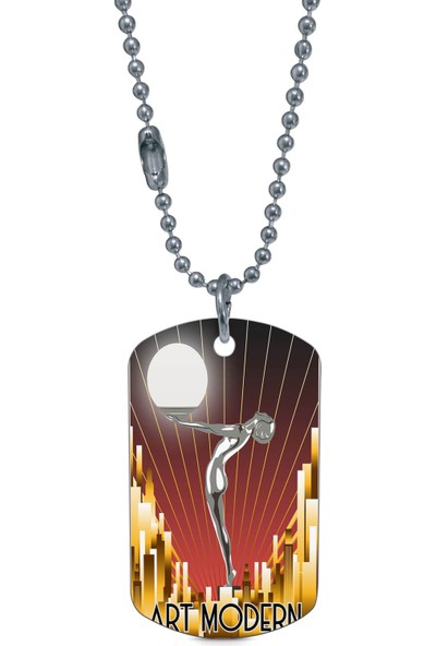 Rowalsi Art Modern Gümüş Renk Künye / Kolye DFT680