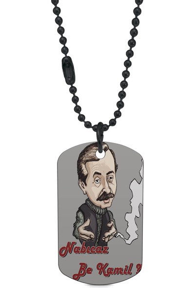 Rowalsi Nabıcaz Be Kamil Siyah Renk Künye / Kolye DFT4026