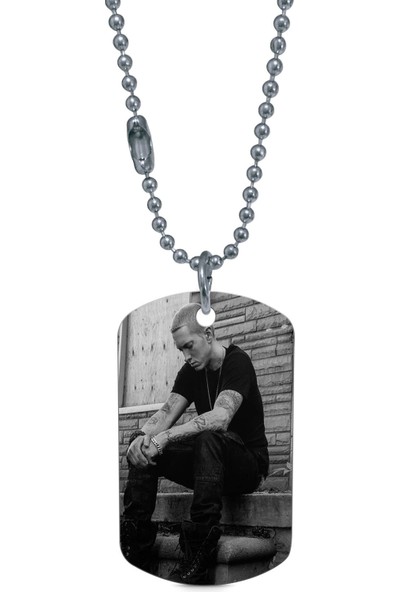 Rowalsi Eminem Gümüş Renk Künye / Kolye DFT3861 Rowalsi Eminem Gümüş Renk Künye / Kolye DFT3861