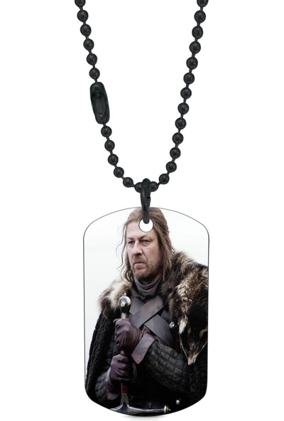 Rowalsi Game Of Thrones Siyah Renk Künye / Kolye DFT3171 Rowalsi Game Of Thrones Siyah Renk Künye / Kolye DFT3171