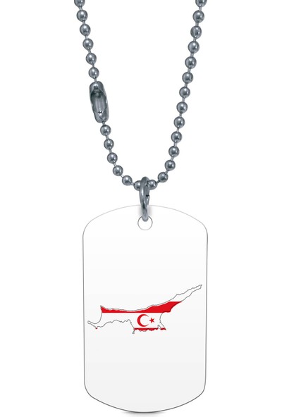 Rowalsi Kıbrıs Gümüş Renk Künye / Kolye DFT1412