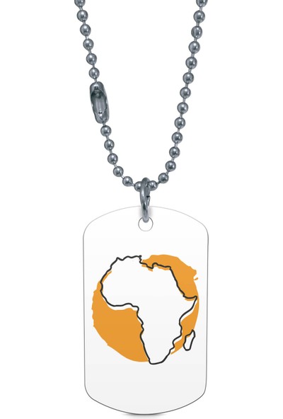 Rowalsi Dünya Gümüş Renk Künye / Kolye DFT2197