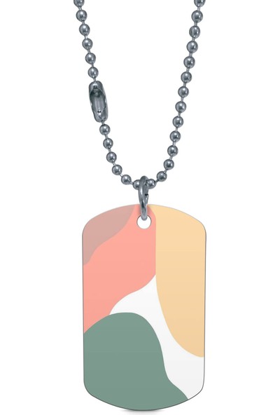 Rowalsi Renkler Gümüş Renk Künye / Kolye DFT3578 Rowalsi Renkler Gümüş Renk Künye / Kolye DFT3578