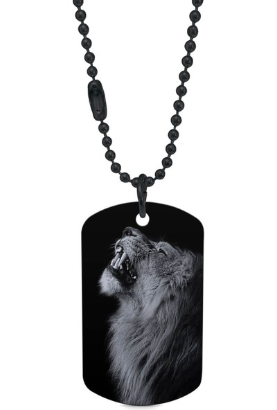 Rowalsi Aslan Siyah Renk Künye / Kolye DFT2971 Rowalsi Aslan Siyah Renk Künye / Kolye DFT2971