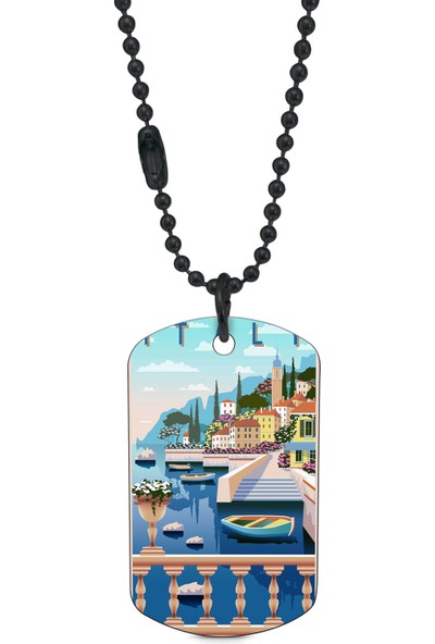 Rowalsi Italya Siyah Renk Künye / Kolye DFT533