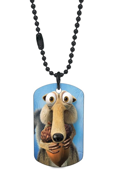 Rowalsi Buz Devri Siyah Renk Künye / Kolye DFT5061