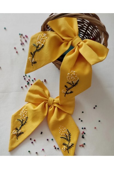 FYZ. Desing Nakışlı Sarı Fiyonklutoka