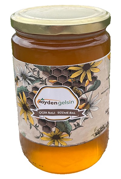 Köyden Gelsin Süzme Çiçek Bal 900 gr