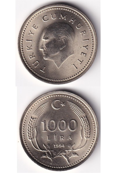 Benim Koleksiyonum 1.000 Lira (1994) Çil Eski Madeni Para