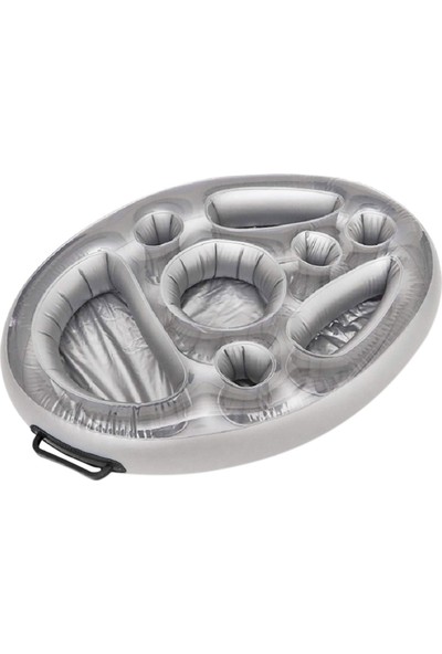 SZYKD Pvc Şişme Sekiz Delikli Gıda Tepsisi Su Şişme Kılıfı Saplı, Boyut: 70 x 50CM (Gümüş) (Yurt Dışından) SZYKD Pvc Şişme Sekiz Delikli Gıda Tepsisi Su Şişme Kılıfı Saplı, Boyut: 70 x 50CM (Gümüş) (Yurt Dışından)