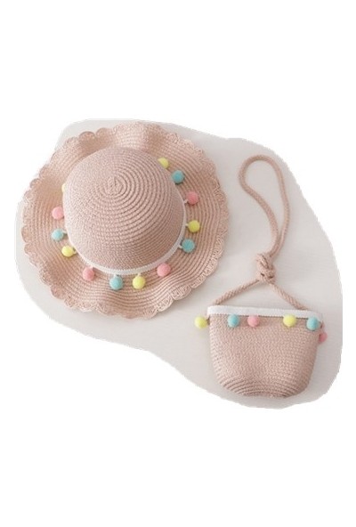 SZYKD Kızlar Yaz Saman Örgülü Güneş Şapkası Küçük Satchel Seti Renkli (Yurt Dışından) SZYKD Kızlar Yaz Saman Örgülü Güneş Şapkası Küçük Satchel Seti Renkli (Yurt Dışından)