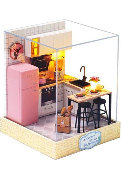 Perfeclan Dıy Crafts Mutfak Yemek Odası Minyatür Ahşap Bebek Evi Kız Hediye Oyuncak Için (Yurt Dışından) Perfeclan Dıy Crafts Mutfak Yemek Odası Minyatür Ahşap Bebek Evi Kız Hediye Oyuncak Için (Yurt Dışından)