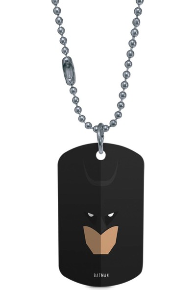 Rowalsi Batman Gümüş Renk Künye / Kolye DFT5731 Rowalsi Batman Gümüş Renk Künye / Kolye DFT5731