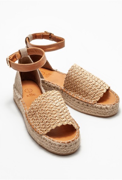 Elle Shoes Naturel Kadın Espadril