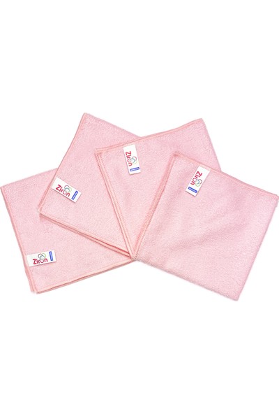Ziron Mikrofiber Kalın Dokulu Temizlik Bezi Pembe 40 x 40 cm 4'lü Ziron Mikrofiber Kalın Dokulu Temizlik Bezi Pembe 40 x 40 cm 4'lü