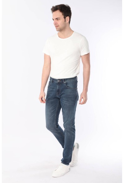 Keep Out Erkek Ethan Slim Fit Jean Pantolon Gri Mavi Keep Out Erkek Ethan Slim Fit Jean Pantolon Gri Mavi