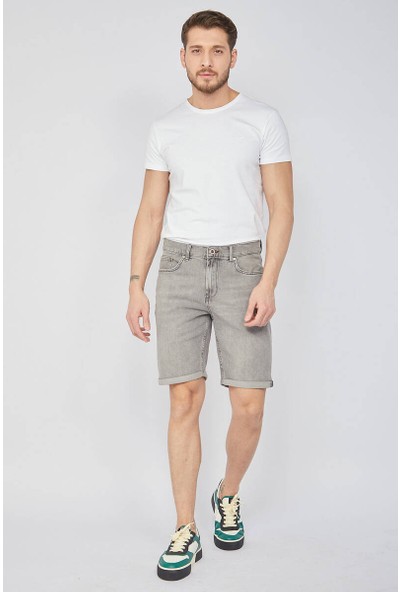 Keep Out Erkek Hudson Casual Jean Şort Gri Keep Out Erkek Hudson Casual Jean Şort Gri