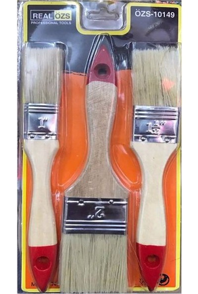 Real Özs Kestirme Fırça Seti 3'lü