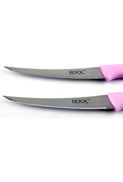 Lazer Kesim Paslanmaz Rooc 2li Meyve Bıçağı Lazer Kesim Paslanmaz Rooc 2li Meyve Bıçağı