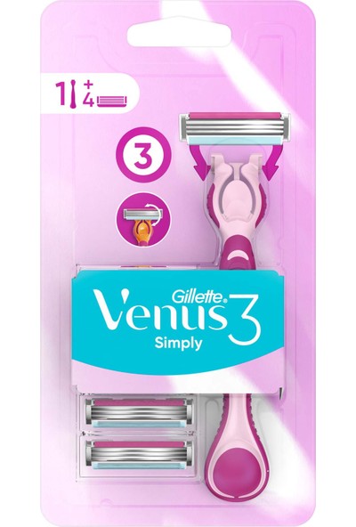 Gillette Simply Venus 3 Tıraş Makinesi Gillette Simply Venus 3 Tıraş Makinesi