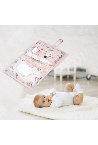 Baby Alt Bakım Çantası - Bebek Alt Bakım Çantası Pembe
