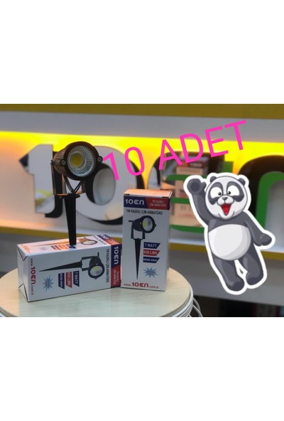 10EN 7W Kazıklı Çim Armatürü Günışığı 10 Adet 10EN 7W Kazıklı Çim Armatürü Günışığı 10 Adet